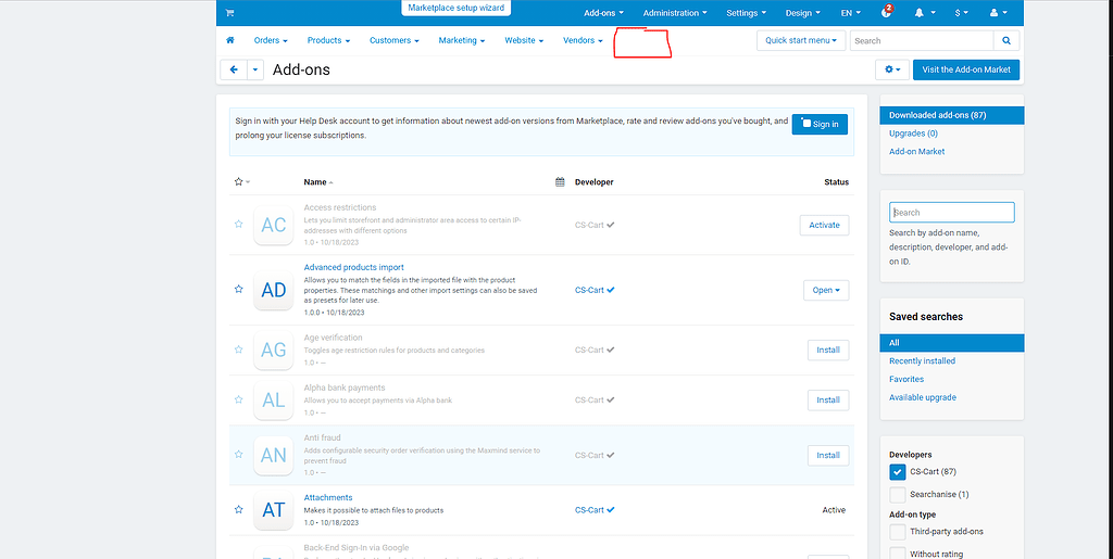 How to add a new tab in admin page? - Dev talks - CS-Cart Forums