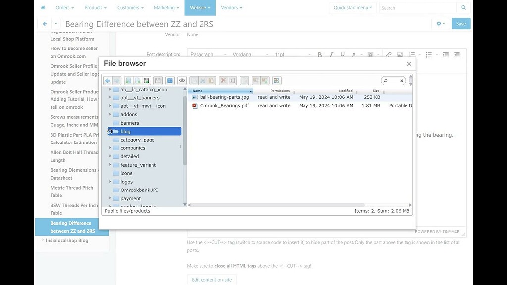 CS CART File Explorer issues, File Explorer not opening the folders ...