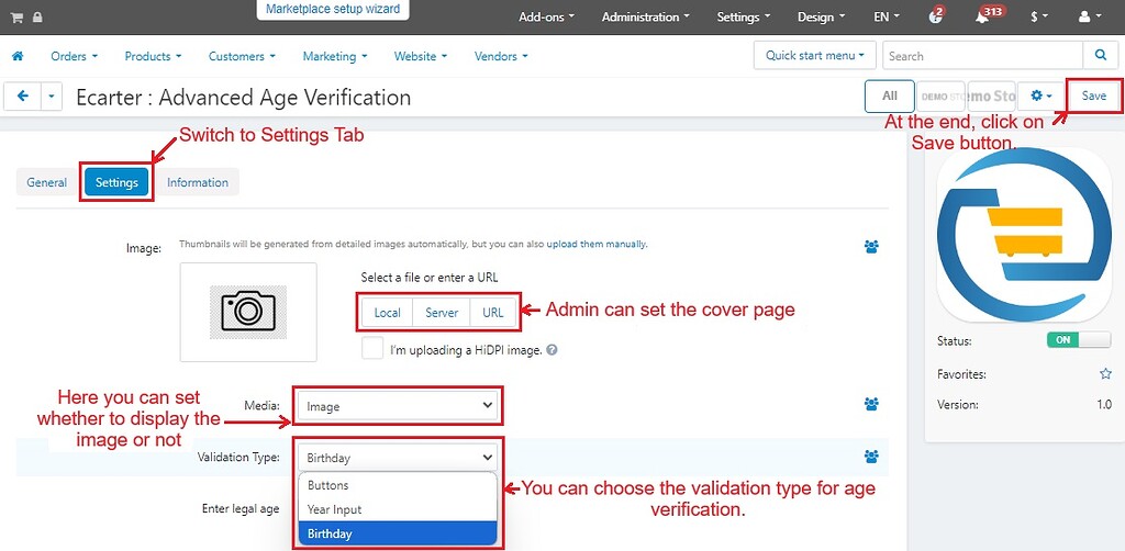 Add-On By Ecarter Technologies: Advanced Age Verification - Add-ons & Themes - CS-Cart Forums