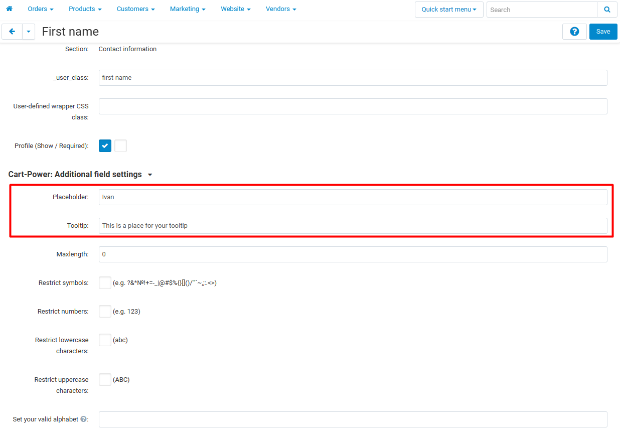 Cart-Power Add-On: Advanced Profile Fields - Add-ons & Themes - CS-Cart Forums